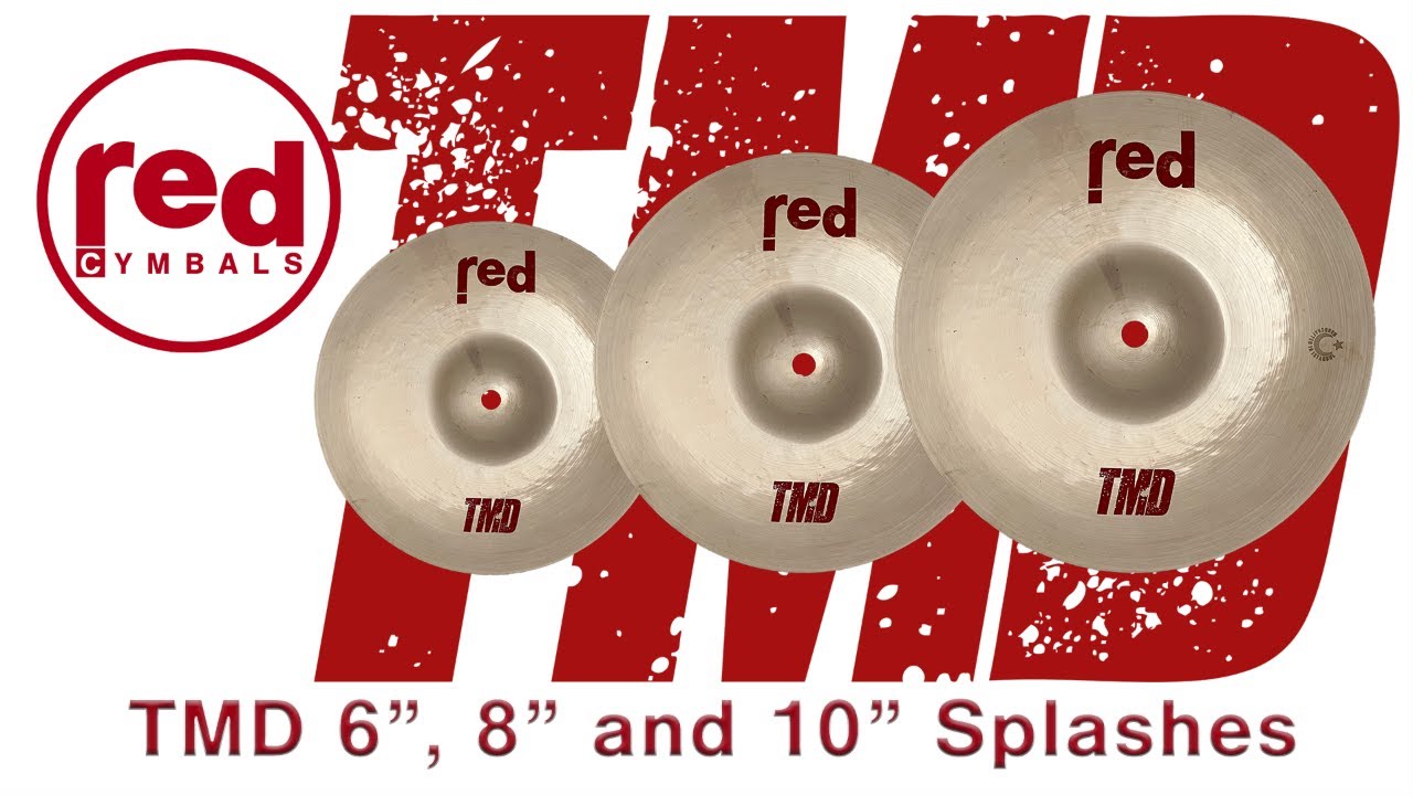 Red Cymbals 6", 8" and 10" Splash Cymbal Demo - YouTube