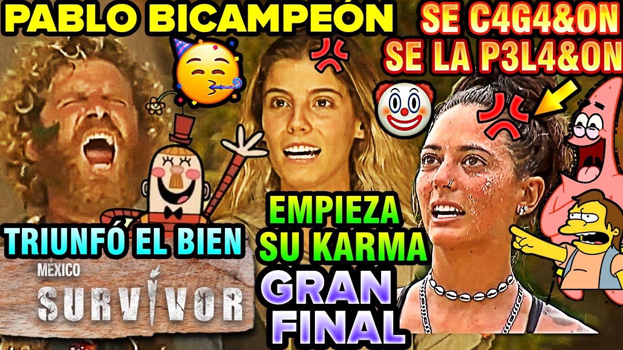 PABLO BICAMPEÓN😃 DUGGAN, NAHOMI, Y ARANZA 🤡 cap69 survivor méxico 2023 ...