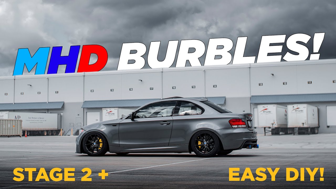 BMW LOUD Burbles / Backfire - MHD TUNE! - EASY DIY - YouTube