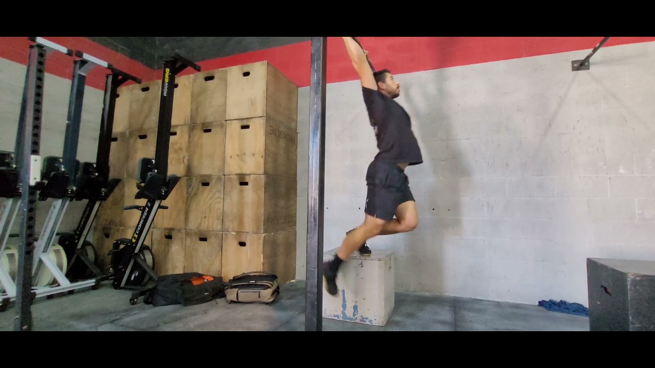 Single Leg Toes to Bar w/box | Toes to Bar Drill #2 - YouTube