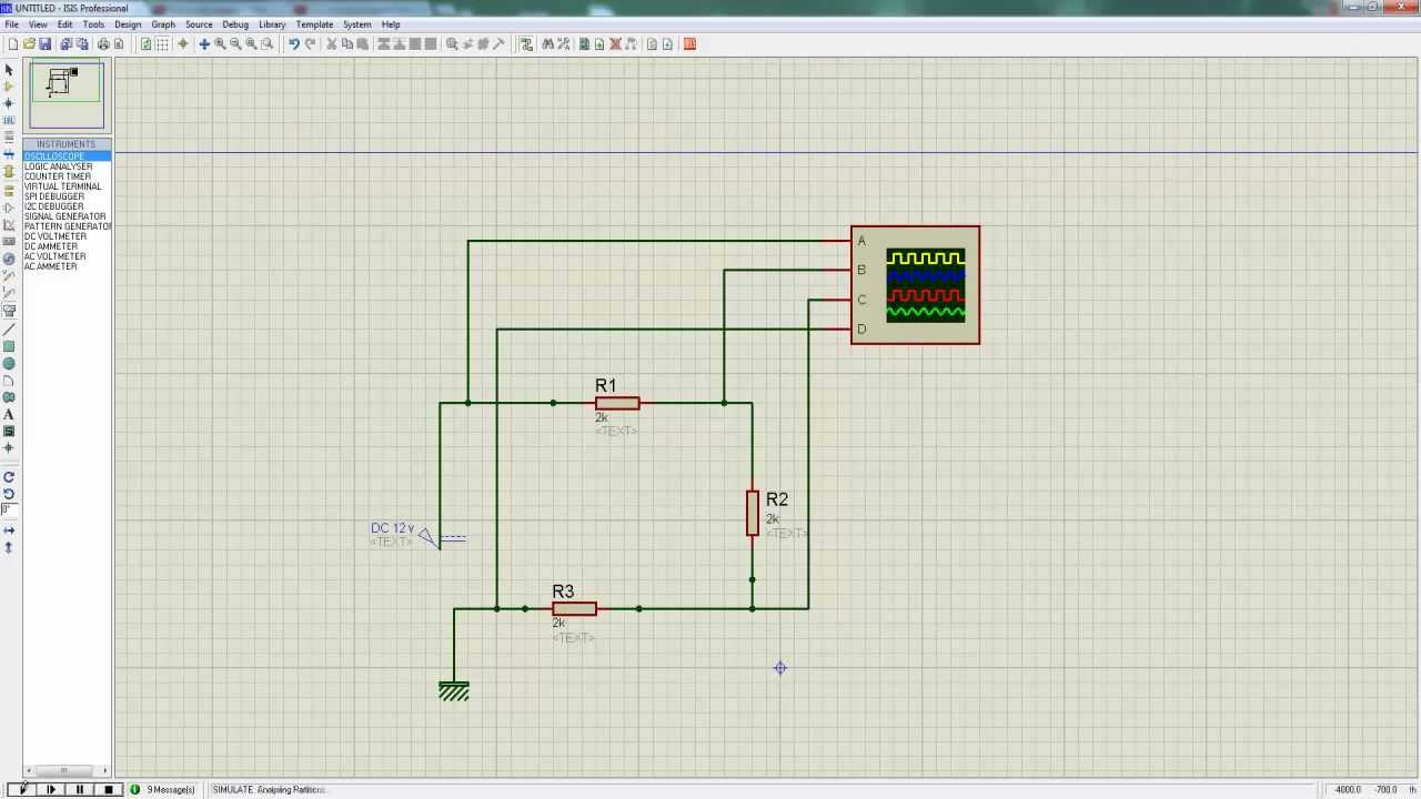 Circuito resistivo PROTEUS - YouTube