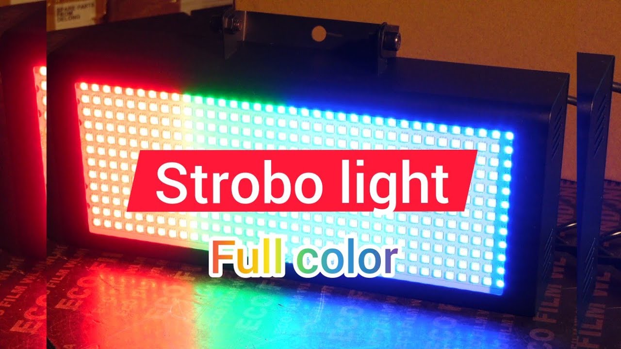 Review LED STROBO LIGHT 90 W - YouTube