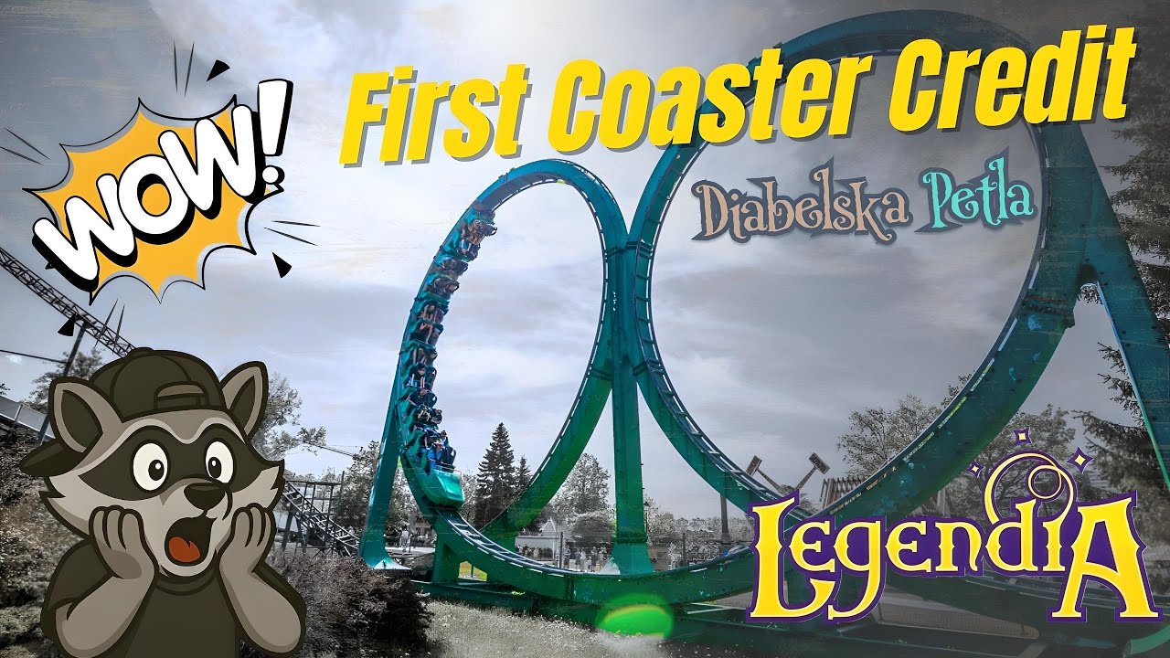 FIRST Coaster Credit! Diabelska Pętla @ Legendia | Crazy Polish Looping ...
