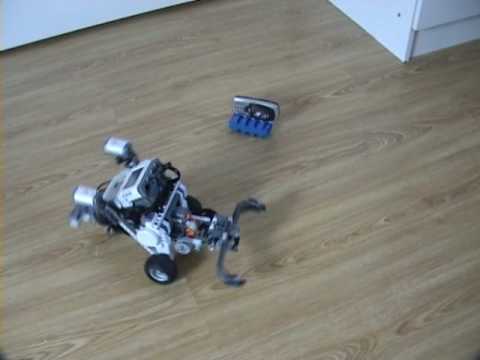 LEGO MINDSTORMS NXT GrabBot: Find, Grab, Lift and Move - YouTube
