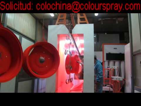 Manual cabina de pintura en polvo