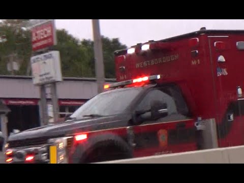 UMass Worcester EMS & Westborough MA Medic 1 Responding - YouTube