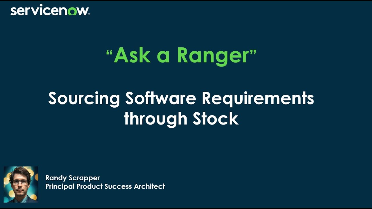 Sourcing Software Requirements through Stock - YouTube