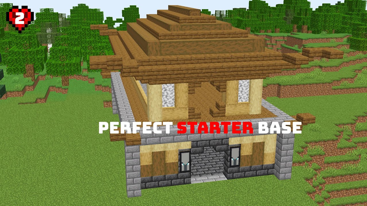 Building the Perfect Starter Base in Minecraft - YouTube