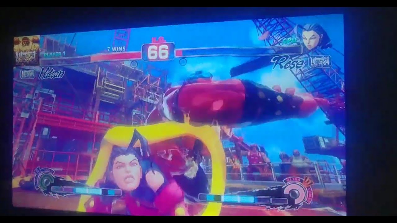 Ultra Streetfighter 4 Hakan Oil Combination Hold Ultra Combo on Rose Ko ...