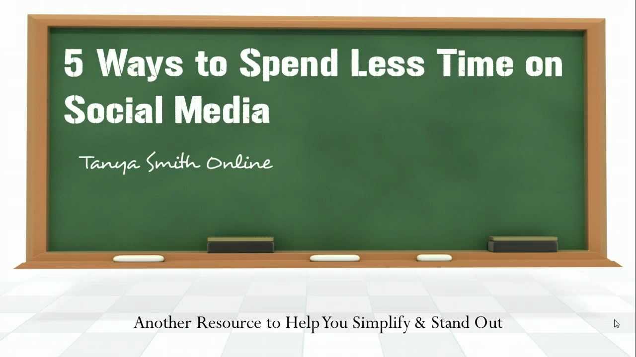6 Min Tutorial: 5 Ways to Spend Less Time on Social Media - YouTube