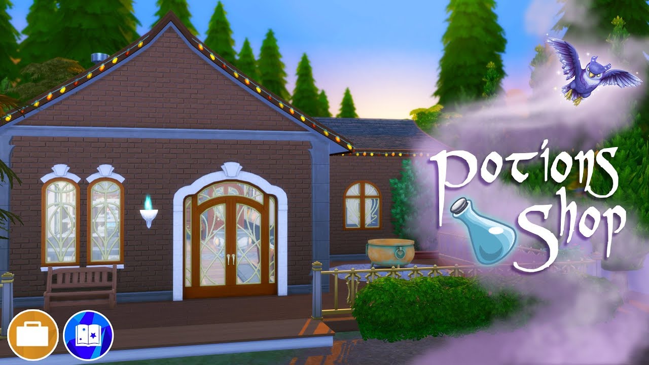 Magic Potions Shop // The Sims 4: Speed Build - YouTube