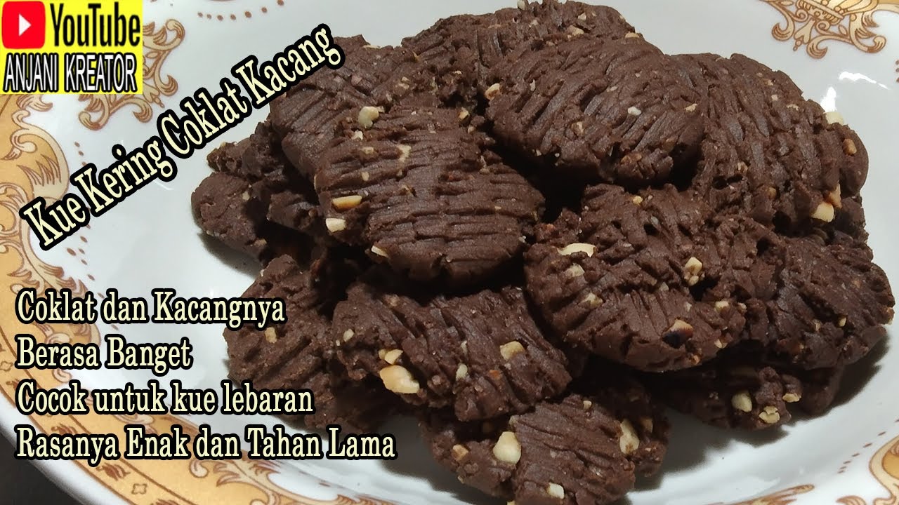 Cara Membuat Kue Kering Coklat Kacang - YouTube