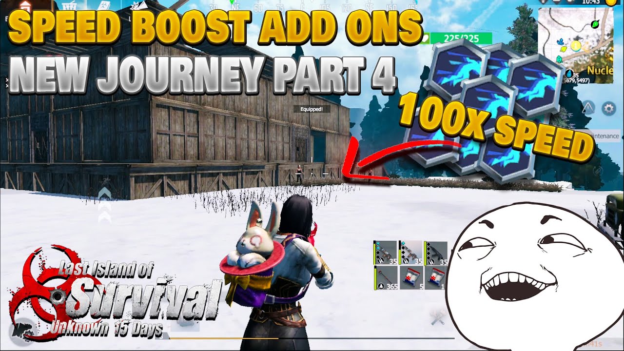 I become Speedy boi Speed boost add ons saber sword Last island of Survival Last Day Rules ...