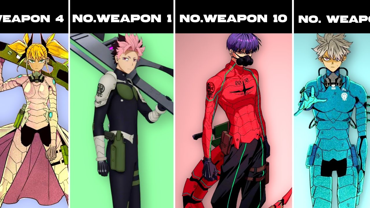 All 5 Numbers Weapon Explained In Just 10 Minutes | Kaiju No 8 - YouTube