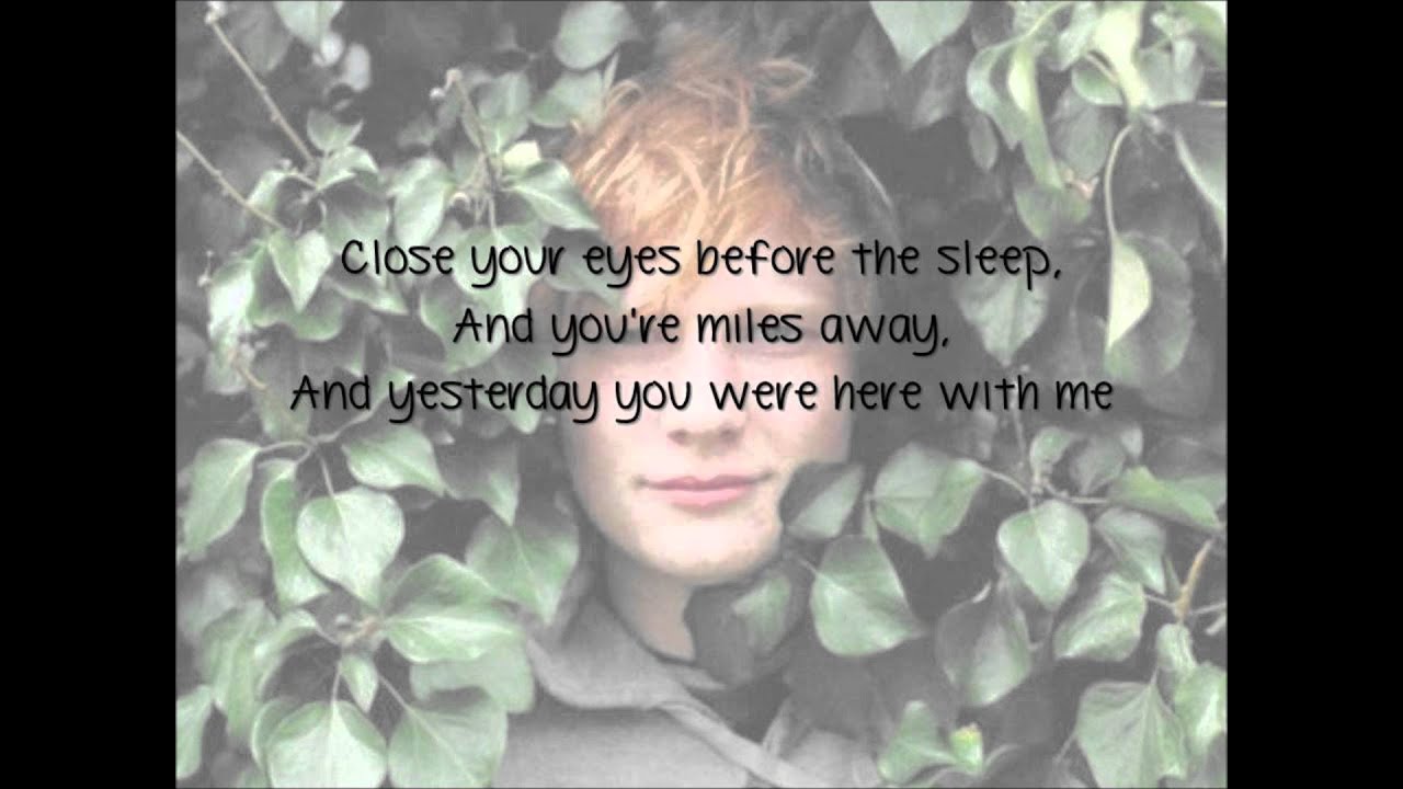 Autumn Leaves- Ed Sheeran Lyrics - YouTube