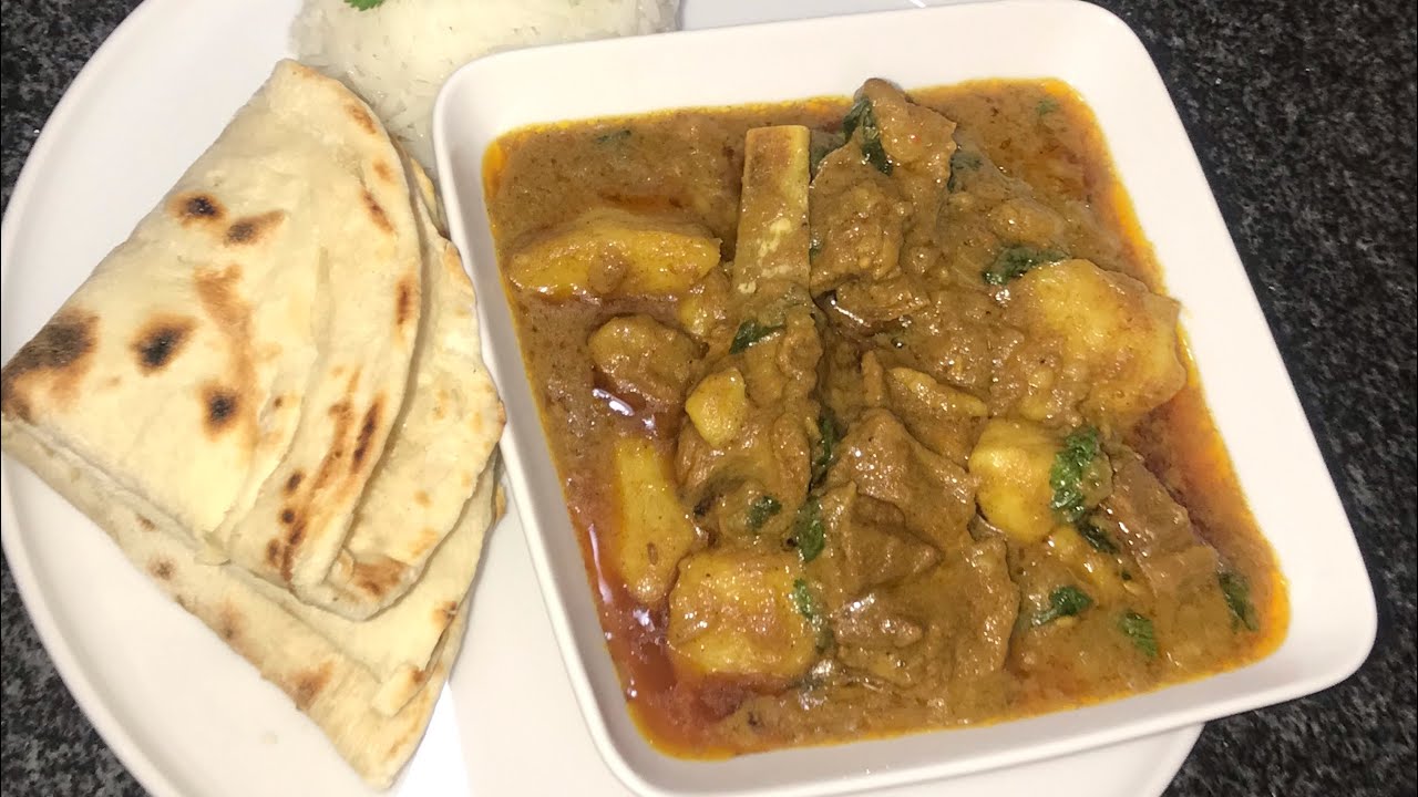 Lamb curry and chapati/roti - YouTube