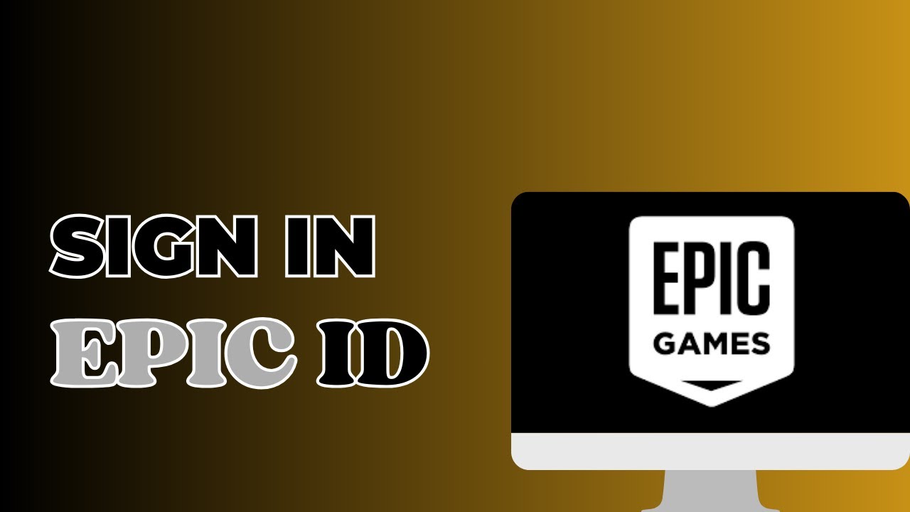How To Sign In Epic Id - YouTube