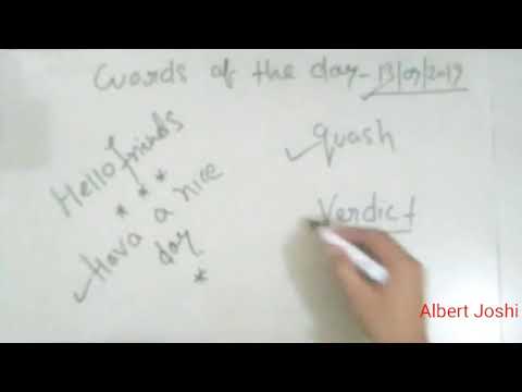 Quash | verdict meaning | words of the day 13 | GRE | English ...