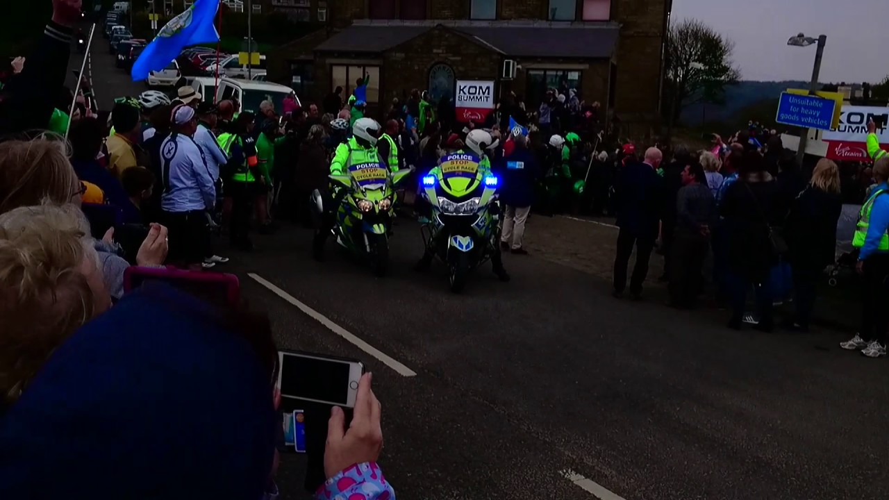 Tour De Yorkshire - The Shibden Wall - YouTube