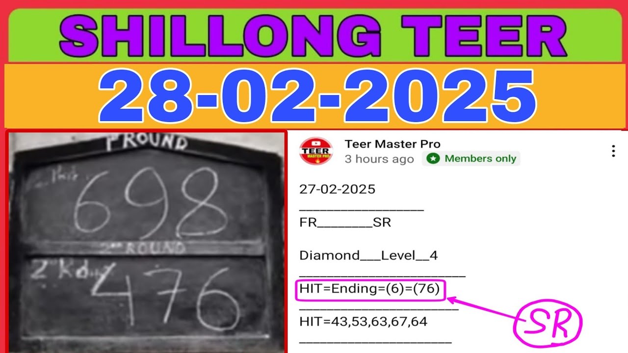 28/02/2025😈SHILLONG TEER😈FC😈 Success Teer Target 2Guti Fix Contact Game Result By:Ak Teer Master ...