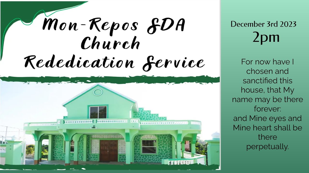Mon-Repos SDA Rededication Church Service //Dec 3rd 2023 - YouTube