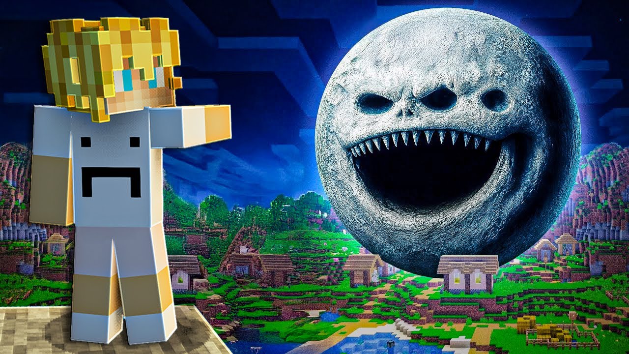 A LUA DO MINECRAFT ACORDOU... - YouTube