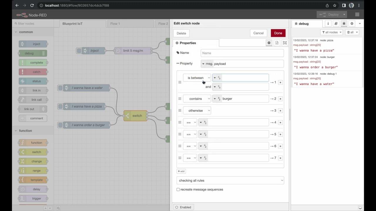 Switch node - advanced | Node-RED - YouTube