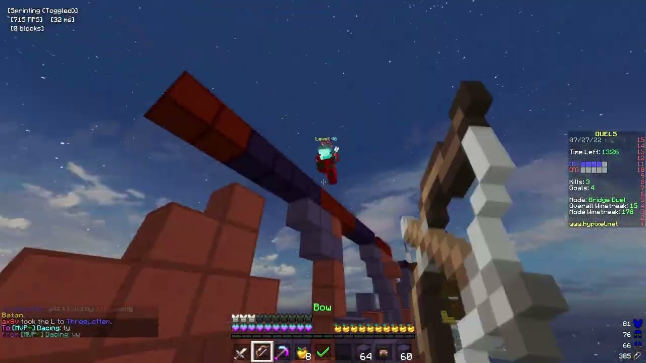 DESTROYING The AVERAGE Queue Players!!! Winstreak 175-179 Season 3!! Minecraft Hypixel BRIDGE ...