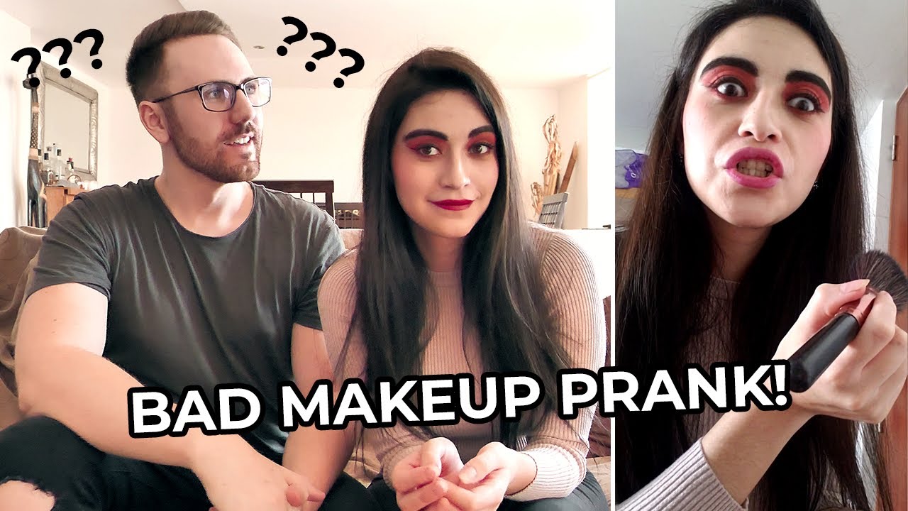 I DID MY MAKEUP HORRIBLY TO SEE HOW MY FIANCÉ WOULD REACT! (BAD MAKEUP ...