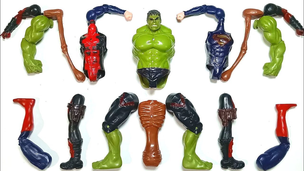 AVENGERS TOYS ASSEMBLE SUPERHERO HULK SMASH SIREN HEAD DEAD POOL ...
