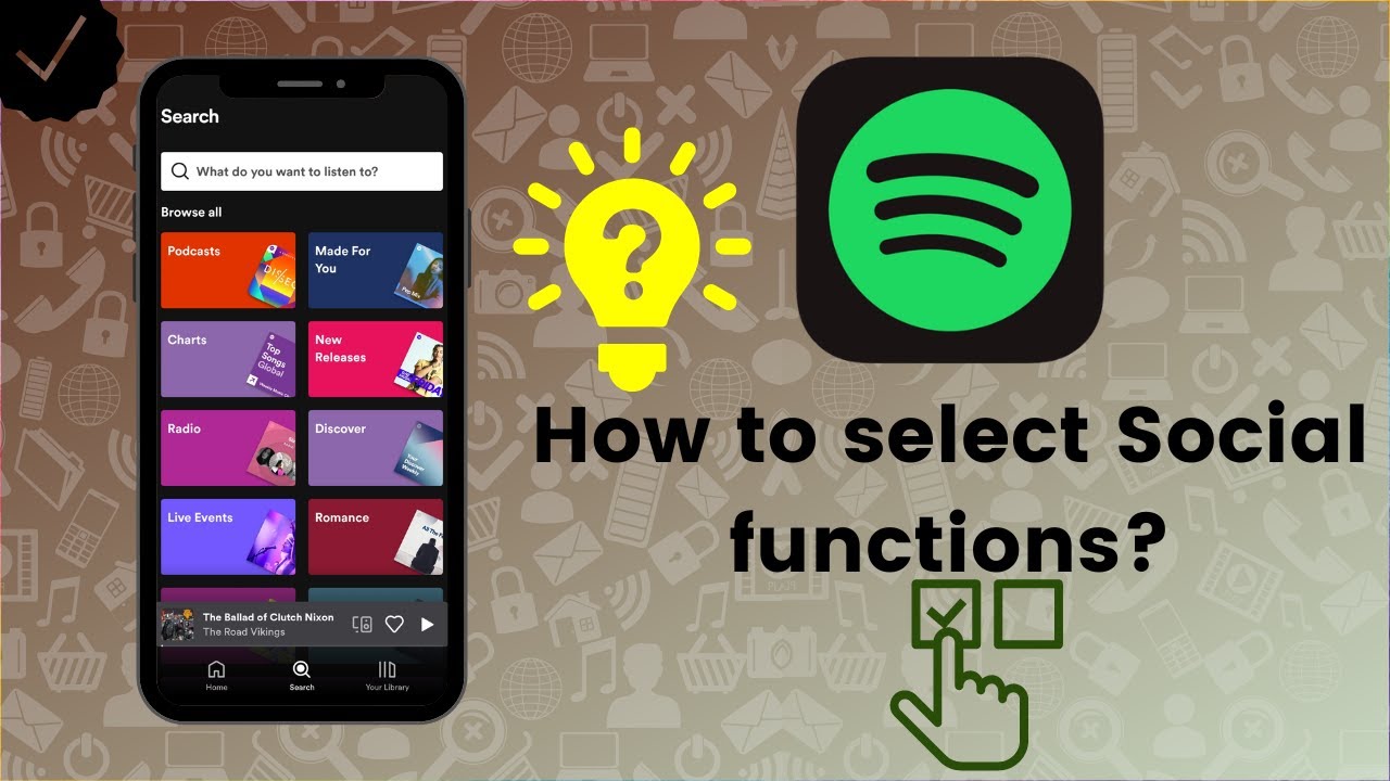 How to select Social functions on Spotify? - Spotify Tips - YouTube