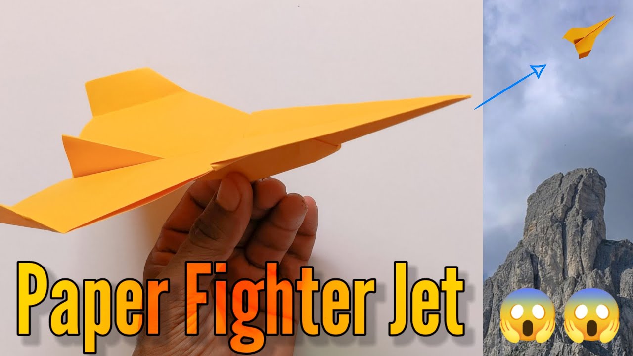 How to make Fighter Jet with paper | Best Paper Fighter Jet 2024 - YouTube