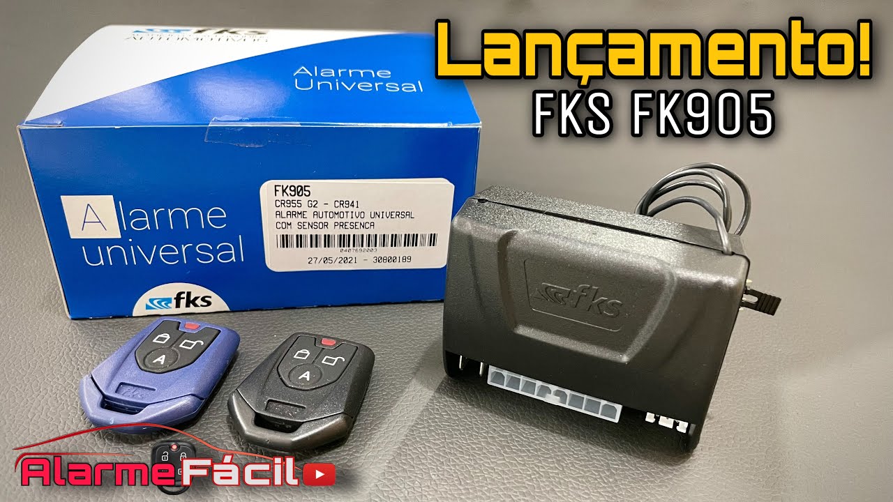 ️ Lançamento Fks Fk905 ☑️Alarme Universal com Sensor de Presença - YouTube