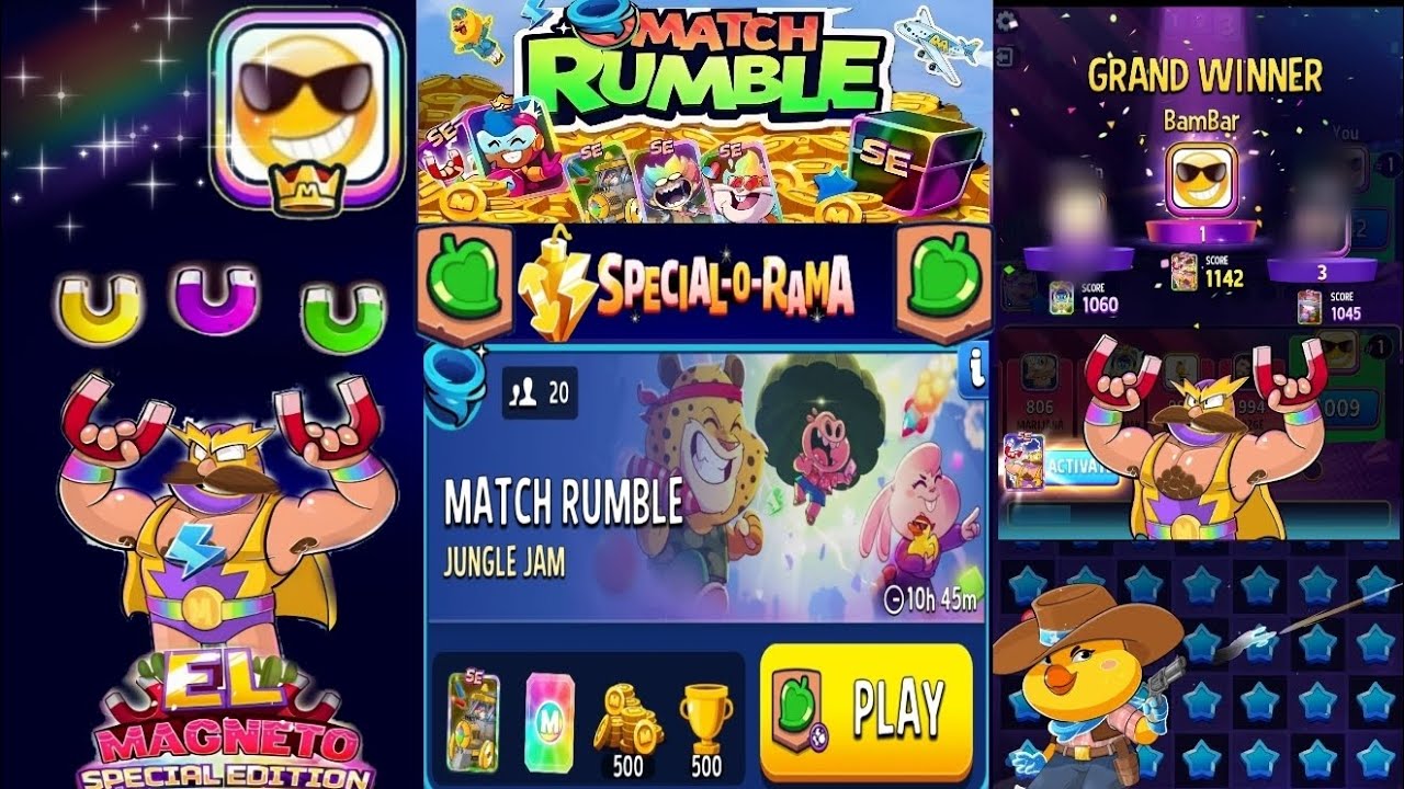 Match Rumble 20 Players Special O'Rama + Jungle Jam | Match Masters ...