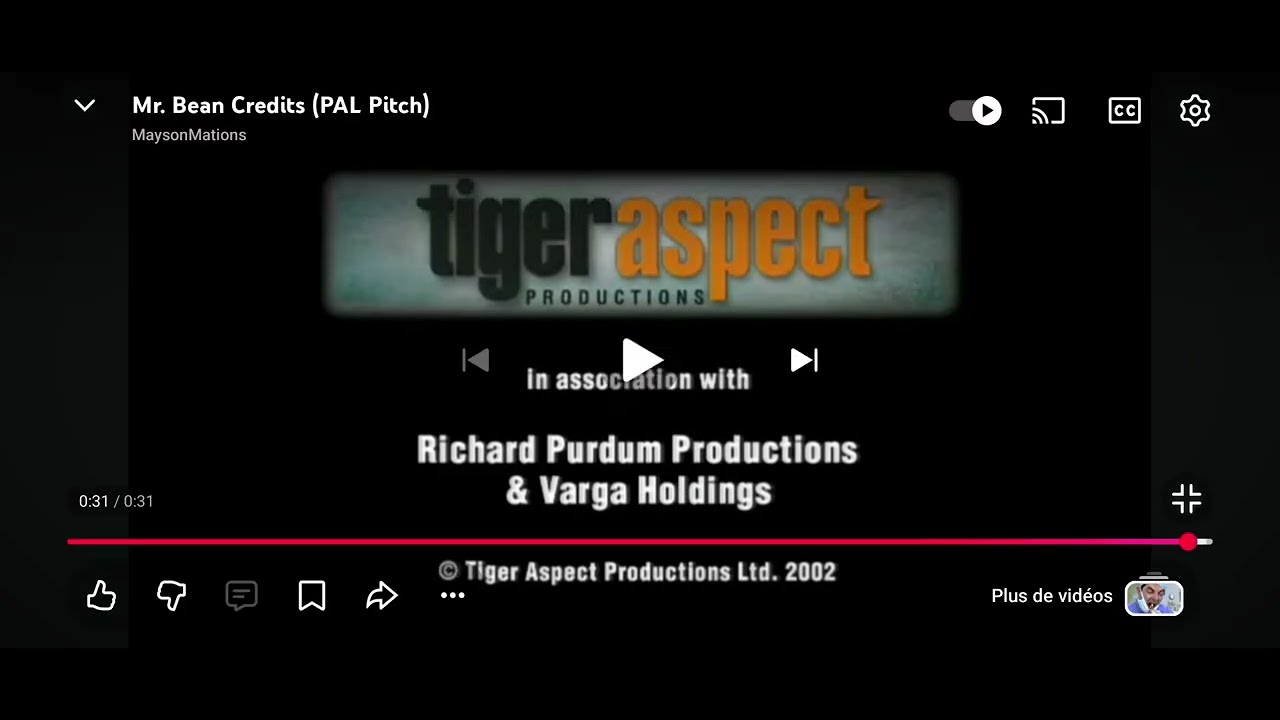 Mr Bean Credits PAL Pitch - YouTube