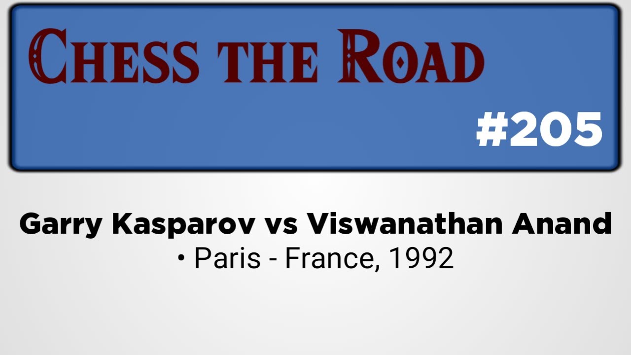 Garry Kasparov vs Viswanathan Anand • Paris - France, 1992 - YouTube