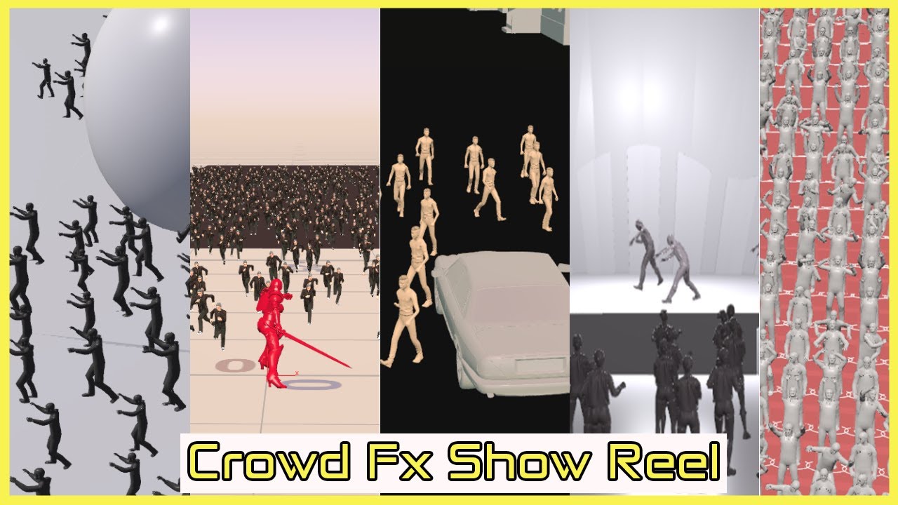 Houdini Crowd FX Show Reel || Crowdfx - YouTube