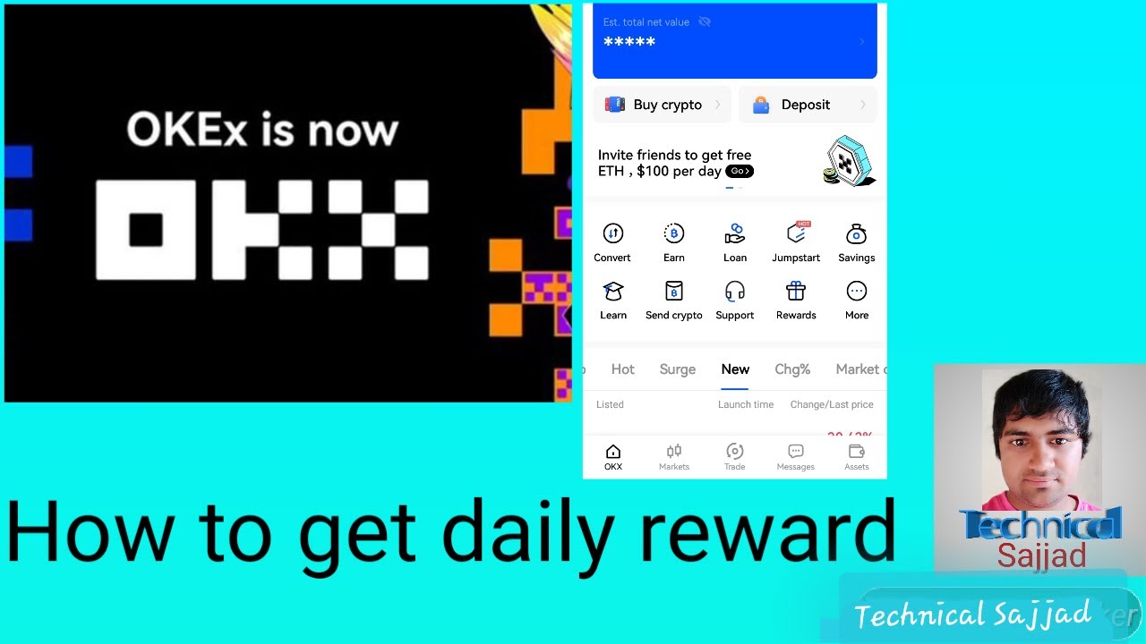 okx How to Get daily rewards - YouTube