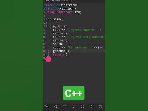 C++ suma de dos numeros - principiante #shorts - YouTube