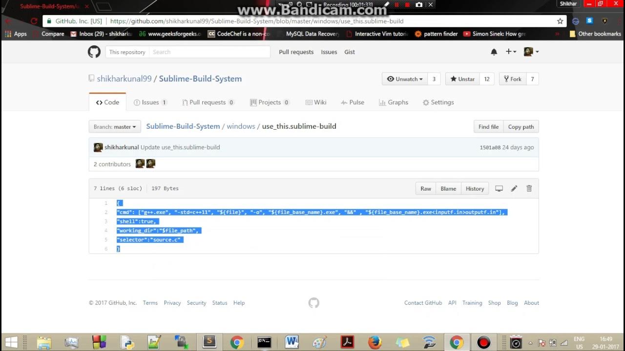 How to setup a build system on sublime text - YouTube