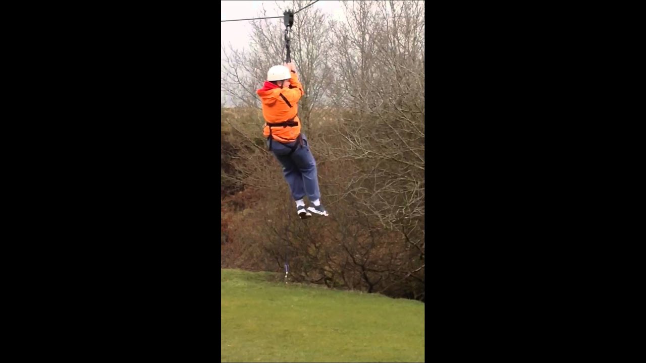 Will on Zip Wire at Red Ridge Outdoor Centre, Welshpool. 24/03/15 - YouTube