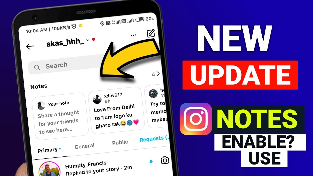 INSTAGRAM NEW UPDATE🥳 | Instagram Notes Feature | Instagram Notes Kaise ...