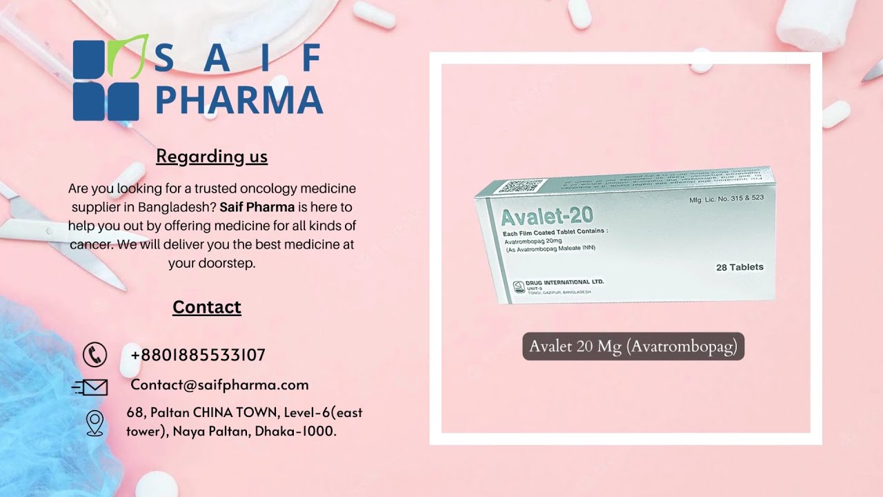 Avalet 20 MG (Avatrombopag) | Saif Pharma - YouTube