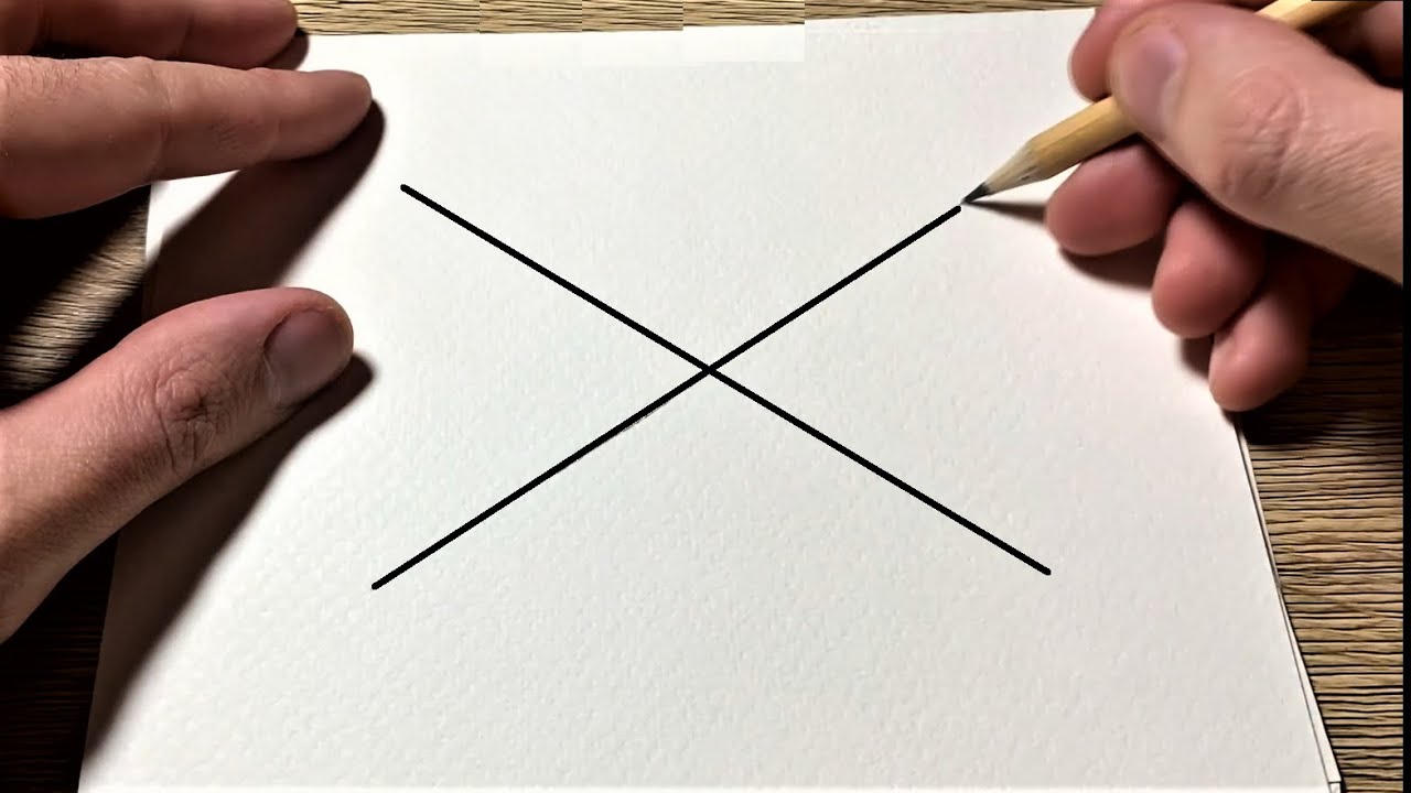 Un paysage Japonais avec 1 croix, dessin facile à faire ! - YouTube