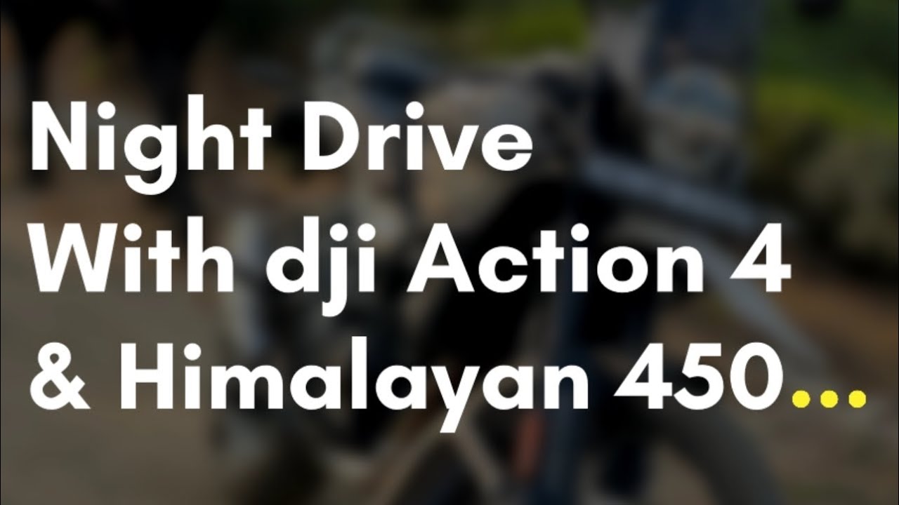 Night Drive With Dji Action Camera - YouTube