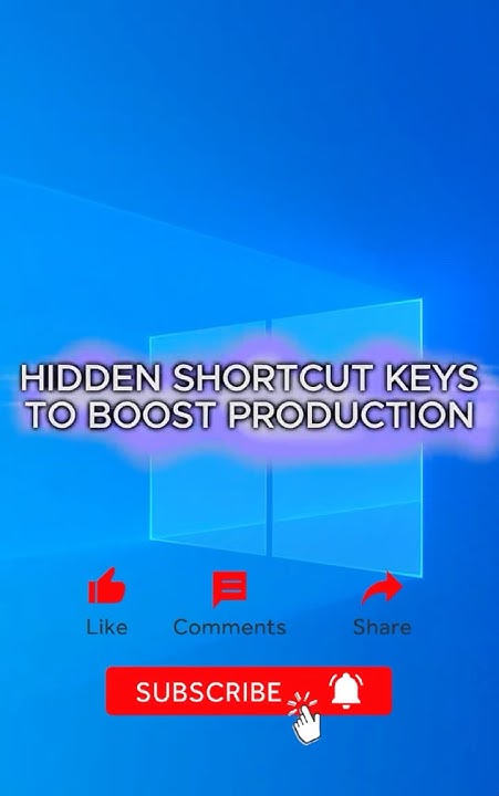 Hidden Shortcuts in Windows 10 | Hidden Keyboard Shortcuts That Will ...