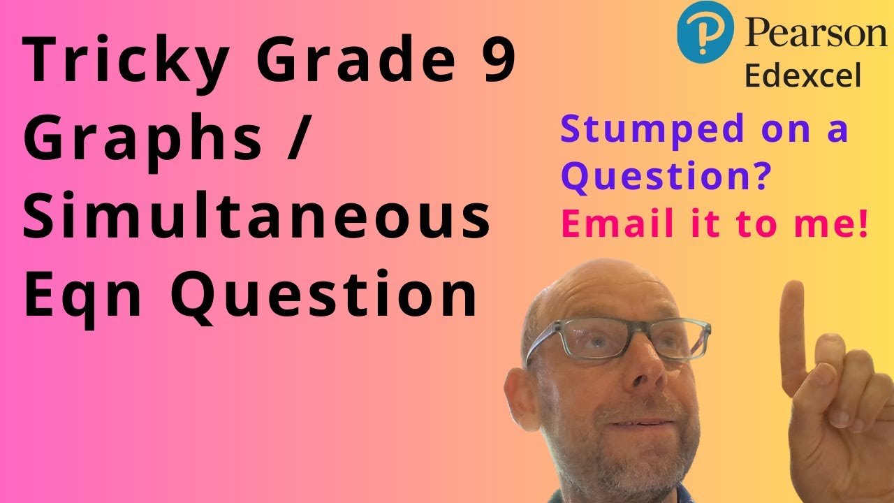 Tricky Graph / Simultaneous Equation Question. Grade 9. - YouTube