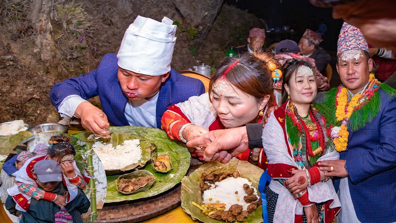 Nepali village weeding ceremony||Thulung Rai cultural marriage||padam ...