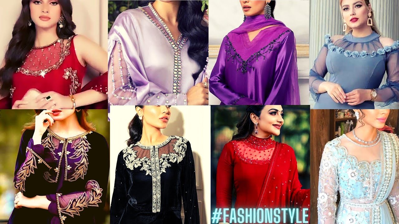 Beautiful Organza Neck Design for Kurti || Latest Kurti Neck Design ...