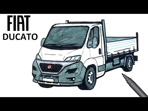 Easy Drawing Fiat Ducato Truck I Kolay Fiat Ducato Kamyonet Çizimi I Kamyonet Nasıl Çizilir?